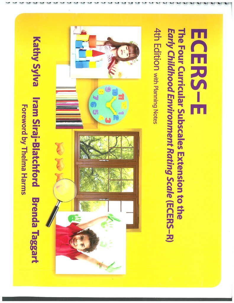ECERS-E The Four Curricular Subscales Extension to the Early Childhood ...
