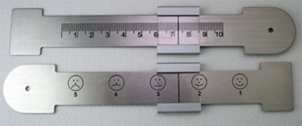 VAS Pain Scale Rulers with Slider Indicator made of Stainless Steel ...