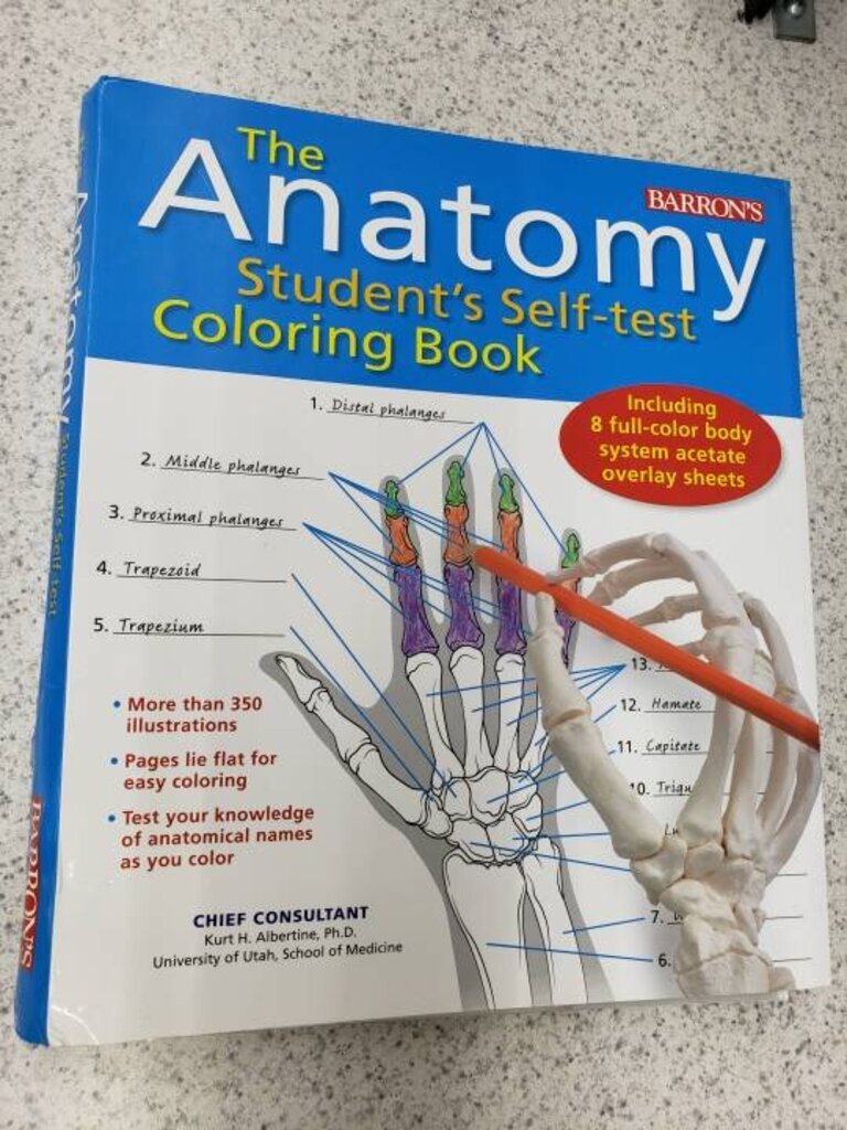 The Anatomy Student's Self-Test Coloring Book by Dr. Kurt Albertine 97 ...
